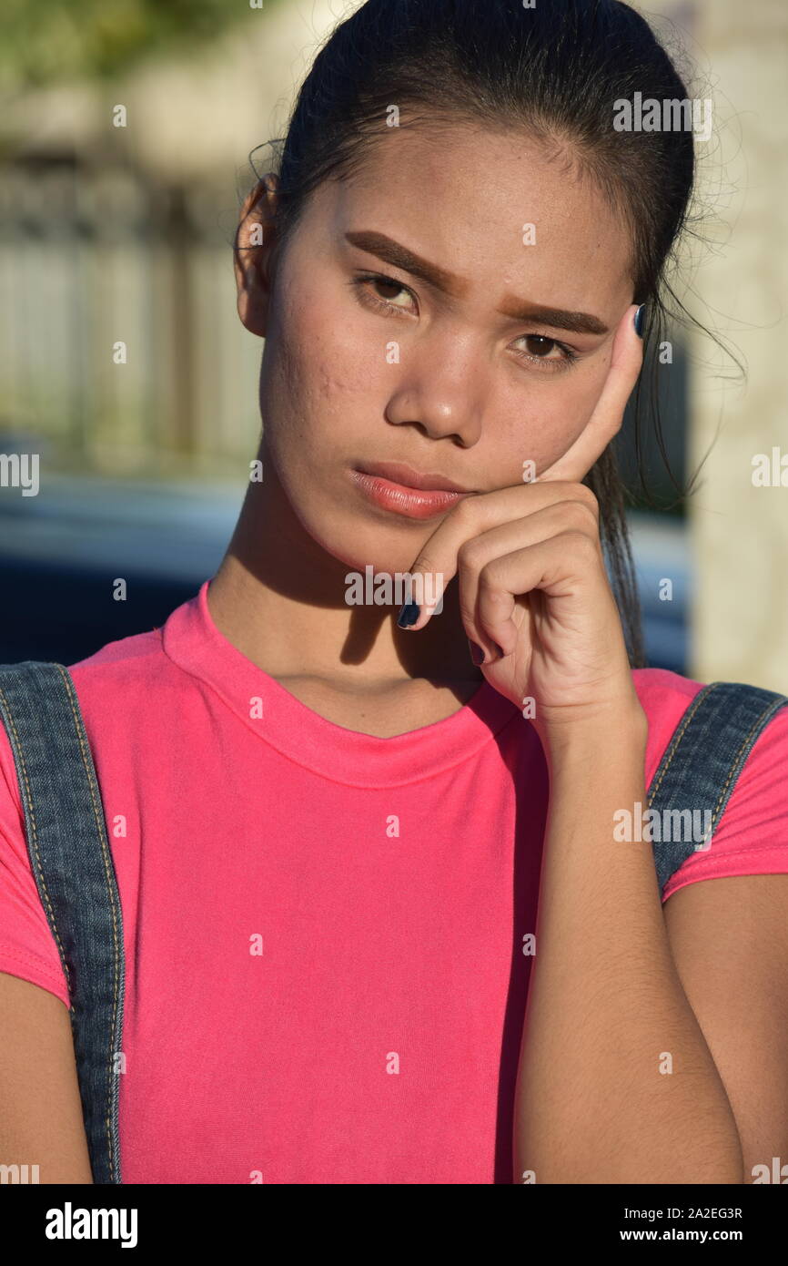 A Female Decision Making Stock Photo - Alamy