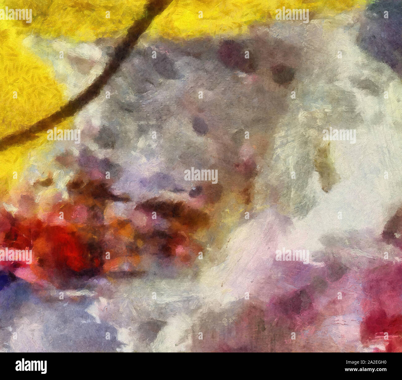 Original abstract painting at canvas. Mixed media pattern. Hand drawn ...