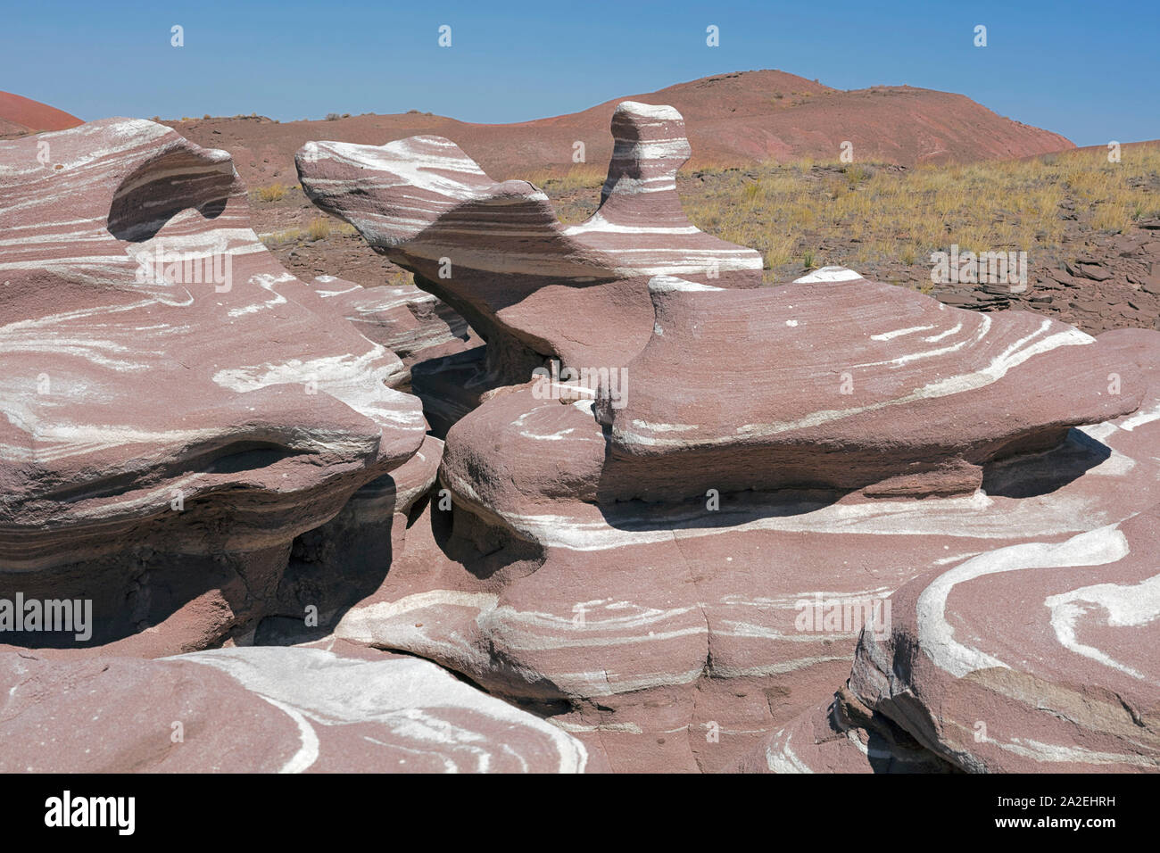 Ice Cream Sundae Ice Cream Rocks in Petrified Forest Stock Photo - Alamy