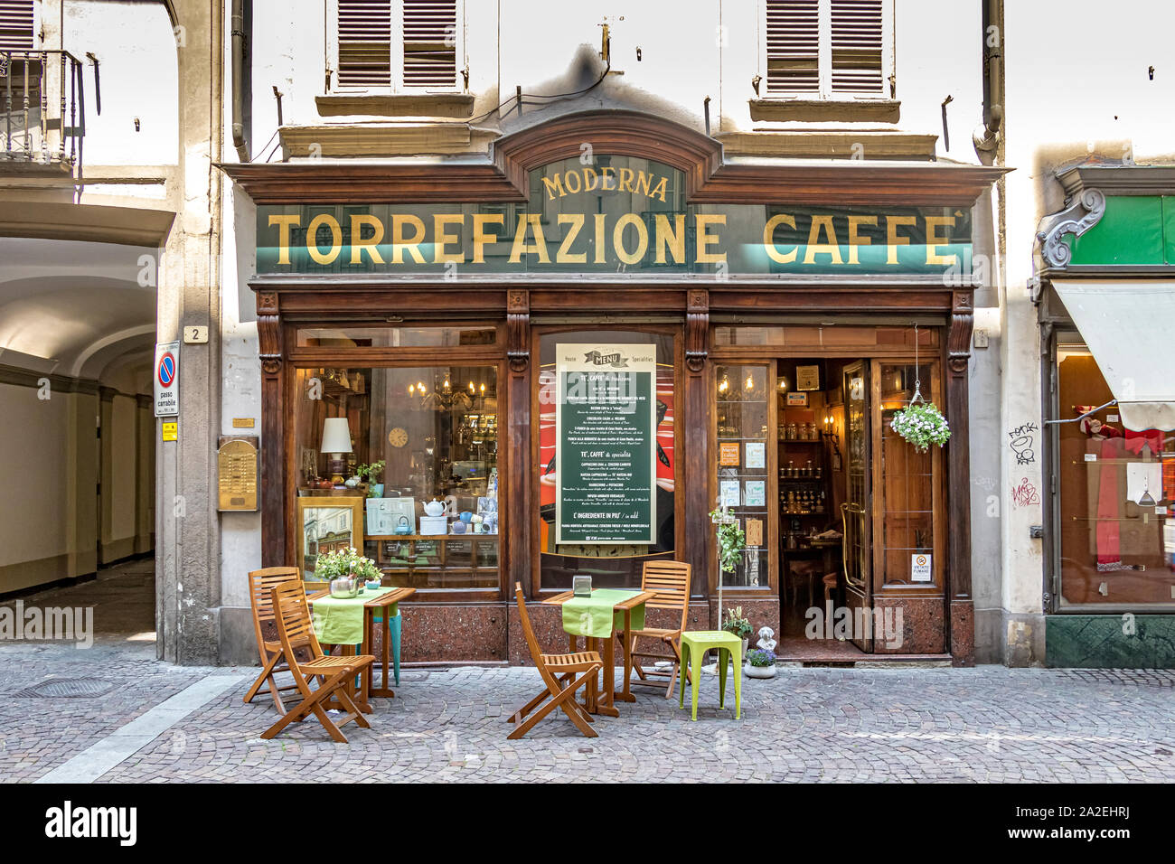 Italian Coffee Shop Exterior