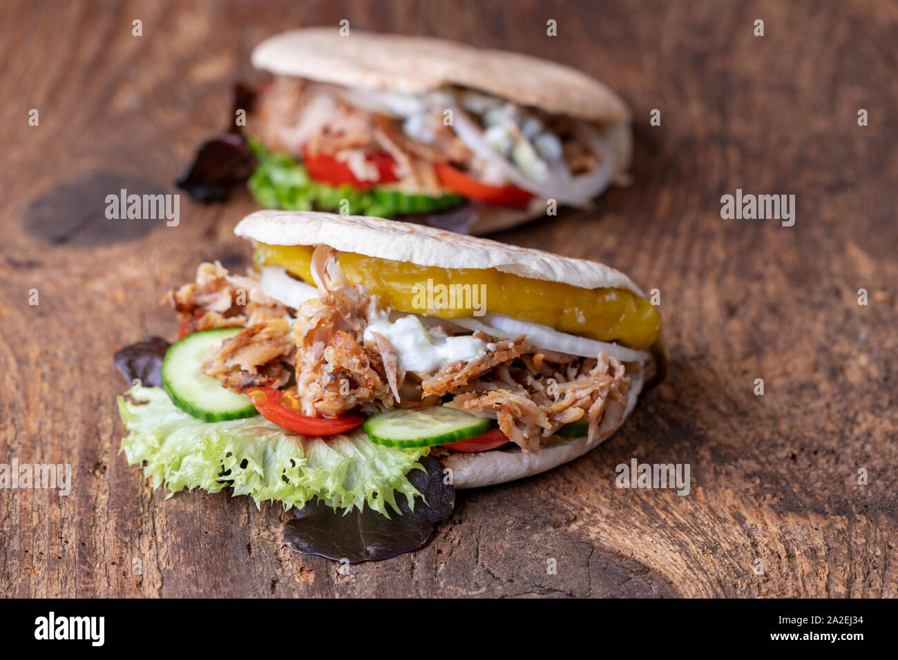Closeup of a fresh doner in a bun hi-res stock photography and images ...