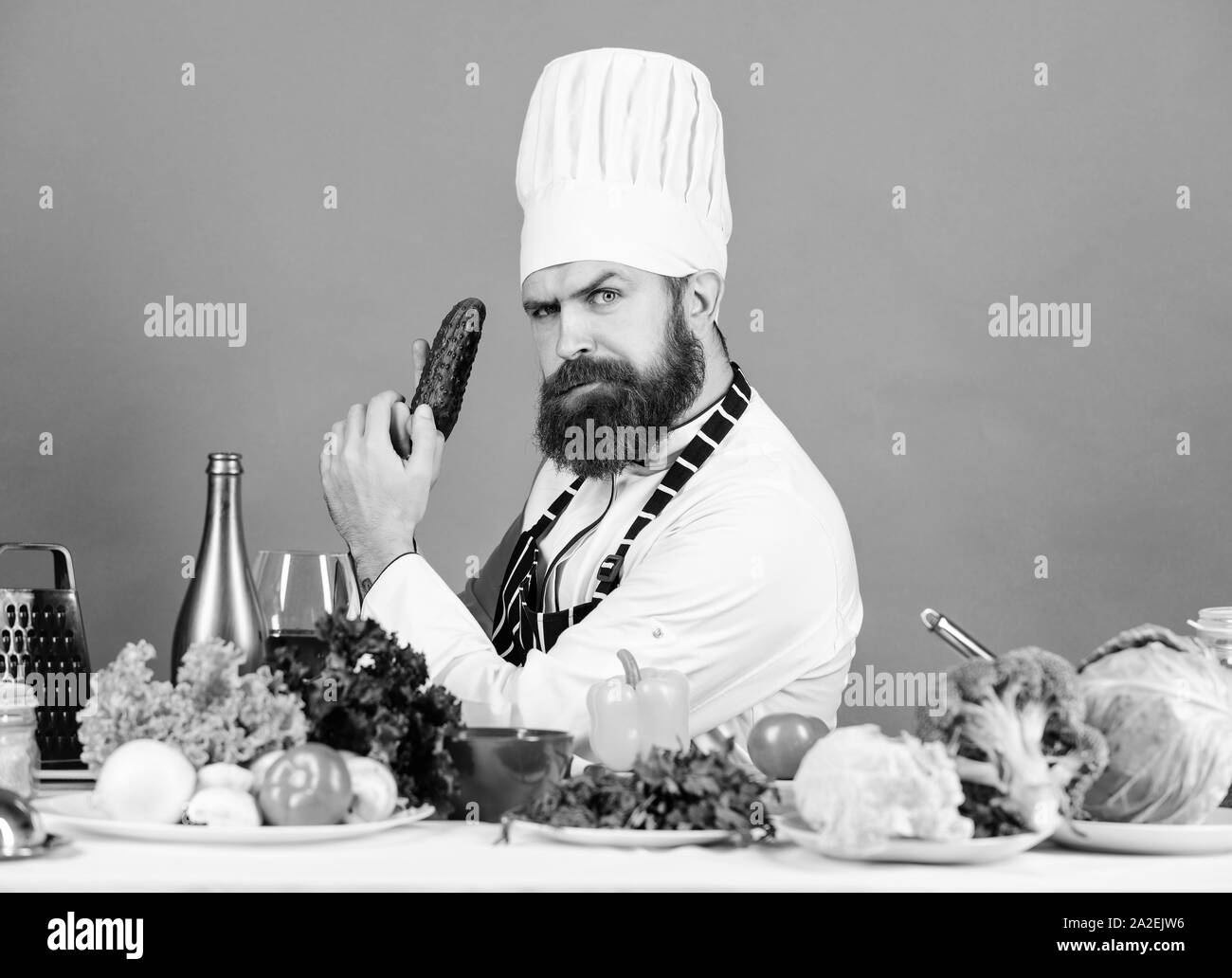 Man sniffing parsley hi-res stock photography and images - Alamy