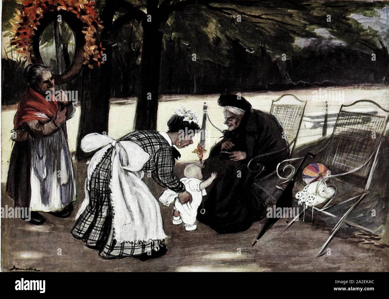 El primer sablazo, por Sancha (cropped Stock Photo - Alamy