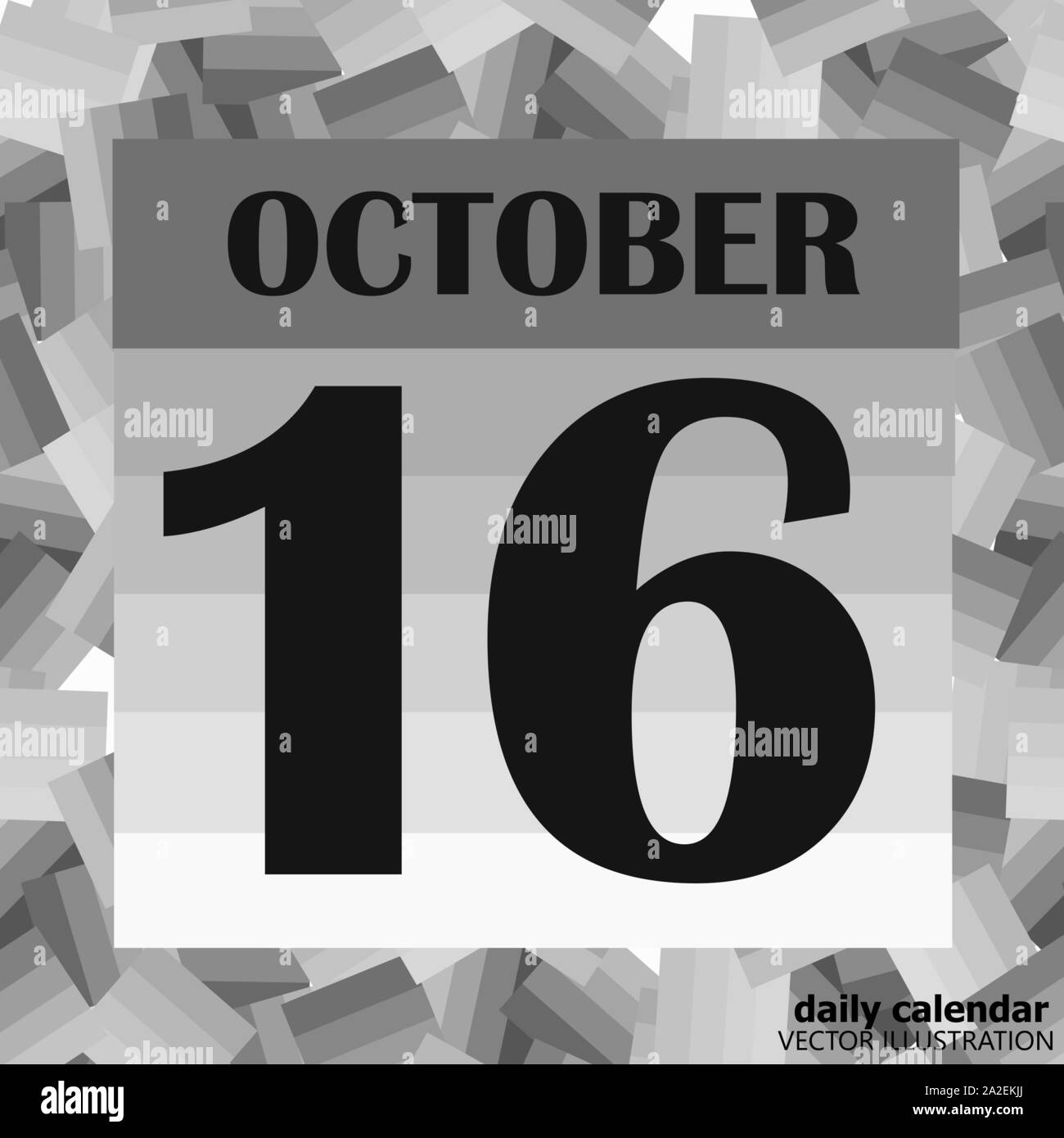 October 16 icon. For planning important day. Banner for holidays and ...