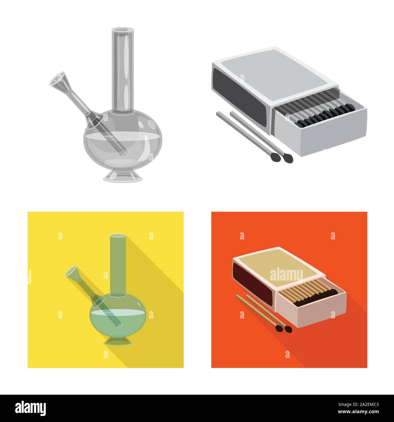 Vector illustration of refuse and stop icon. Collection of refuse and ...