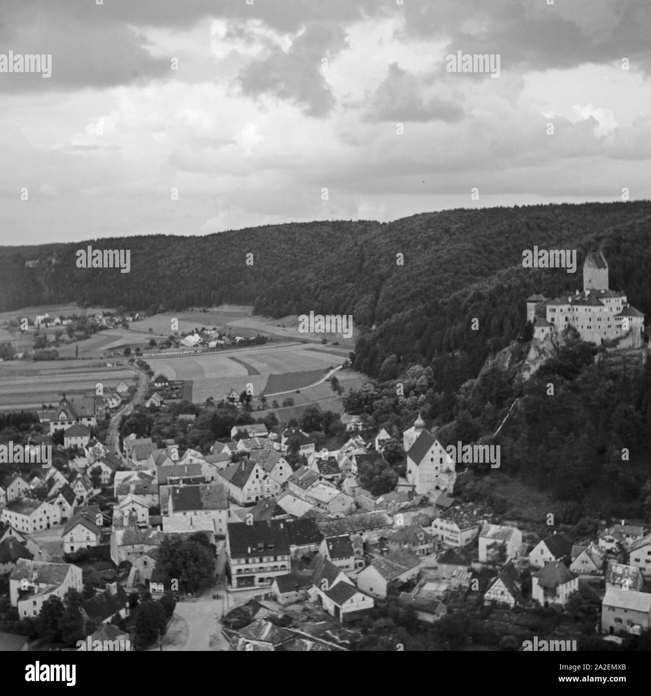 Town view upper castle Black and White Stock Photos & Images - Alamy