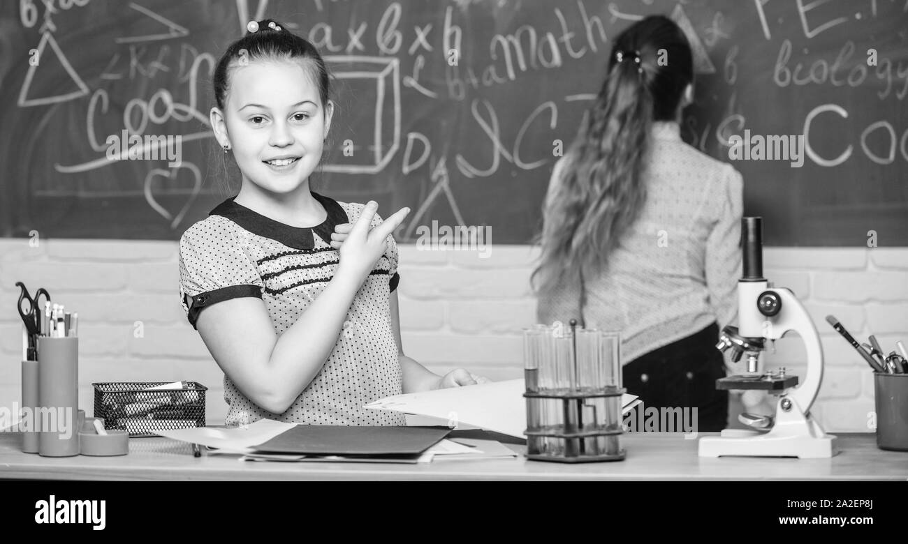 Fascinating science. Educational experiment. Formal education school ...