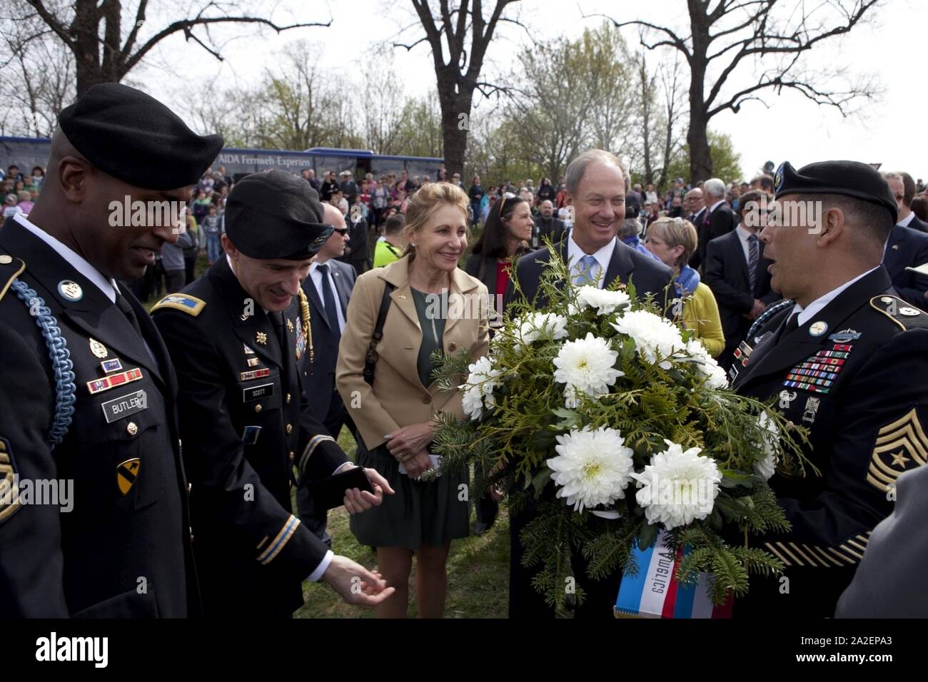 Elbe Day April 25, 2015 in Torgau Stock Photo - Alamy