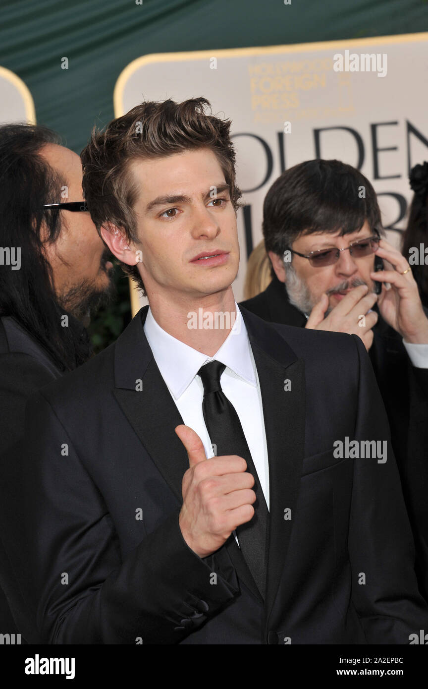 LOS ANGELES, CA. January 17, 2011: Andrew Garfield at the 68th Annual ...