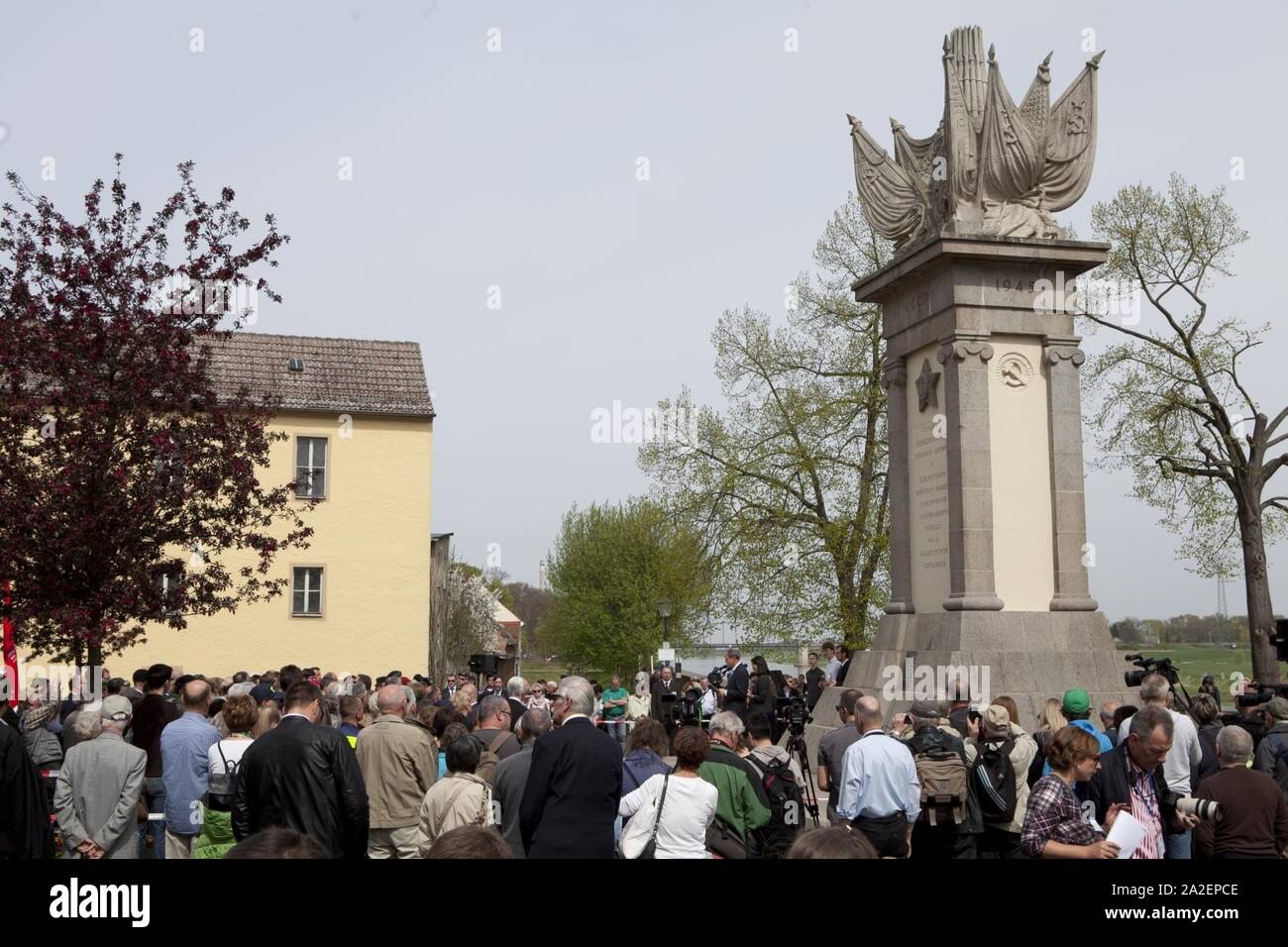 Elbe Day April 25, 2015 in Torgau Stock Photo - Alamy