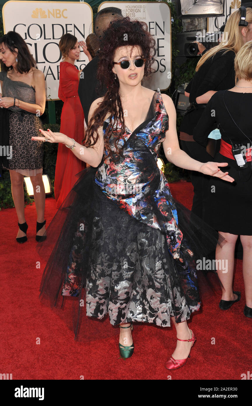 LOS ANGELES, CA. January 16, 2011: Helena Bonham Carter at the 68th ...