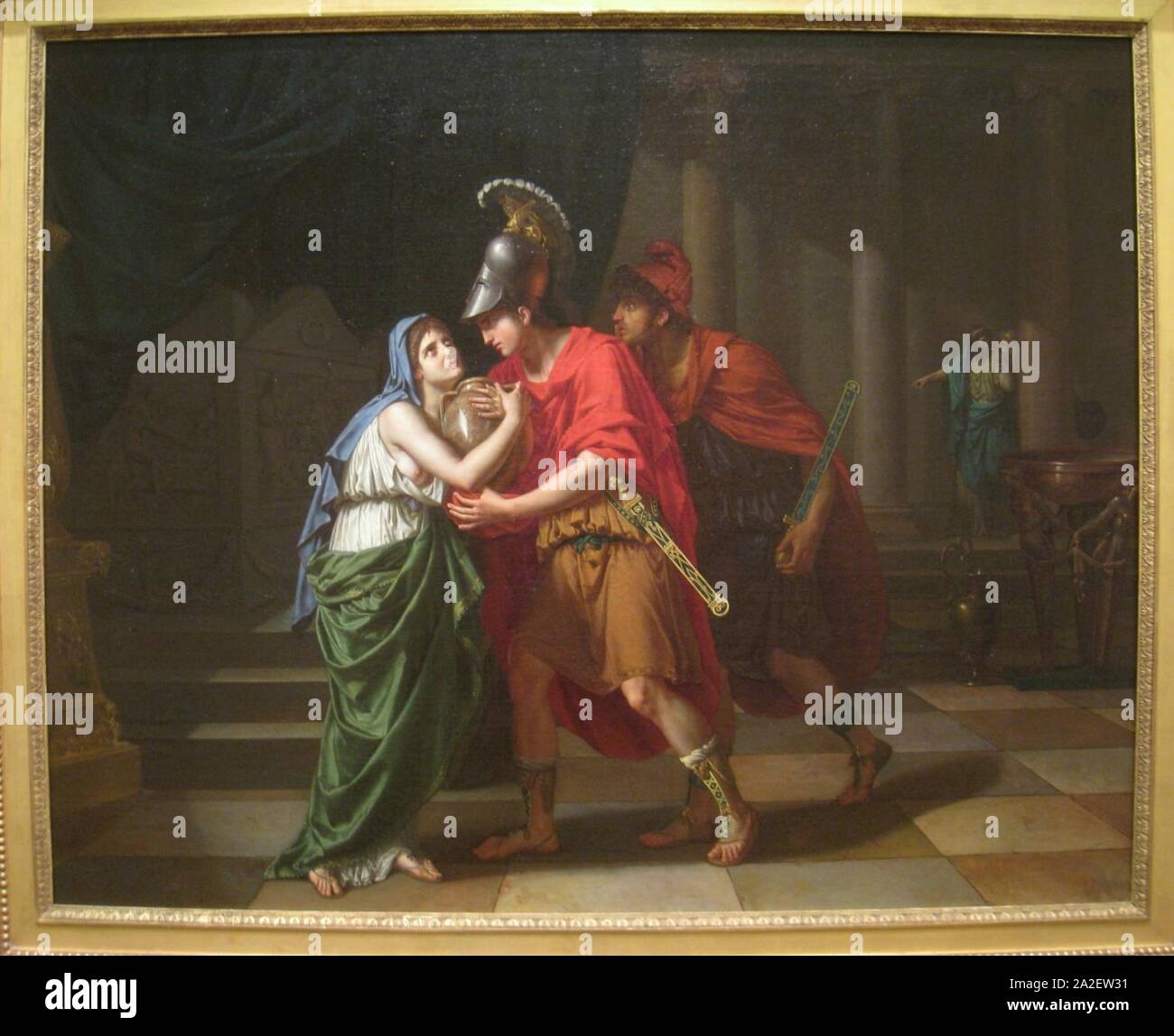 Electra Receiving the Ashes of her Brother, Orestes, by Jean-Baptiste ...