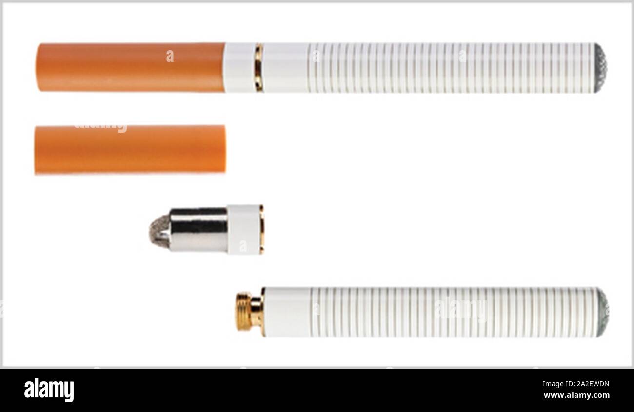 Electronic cigarette exploded Stock Photo - Alamy