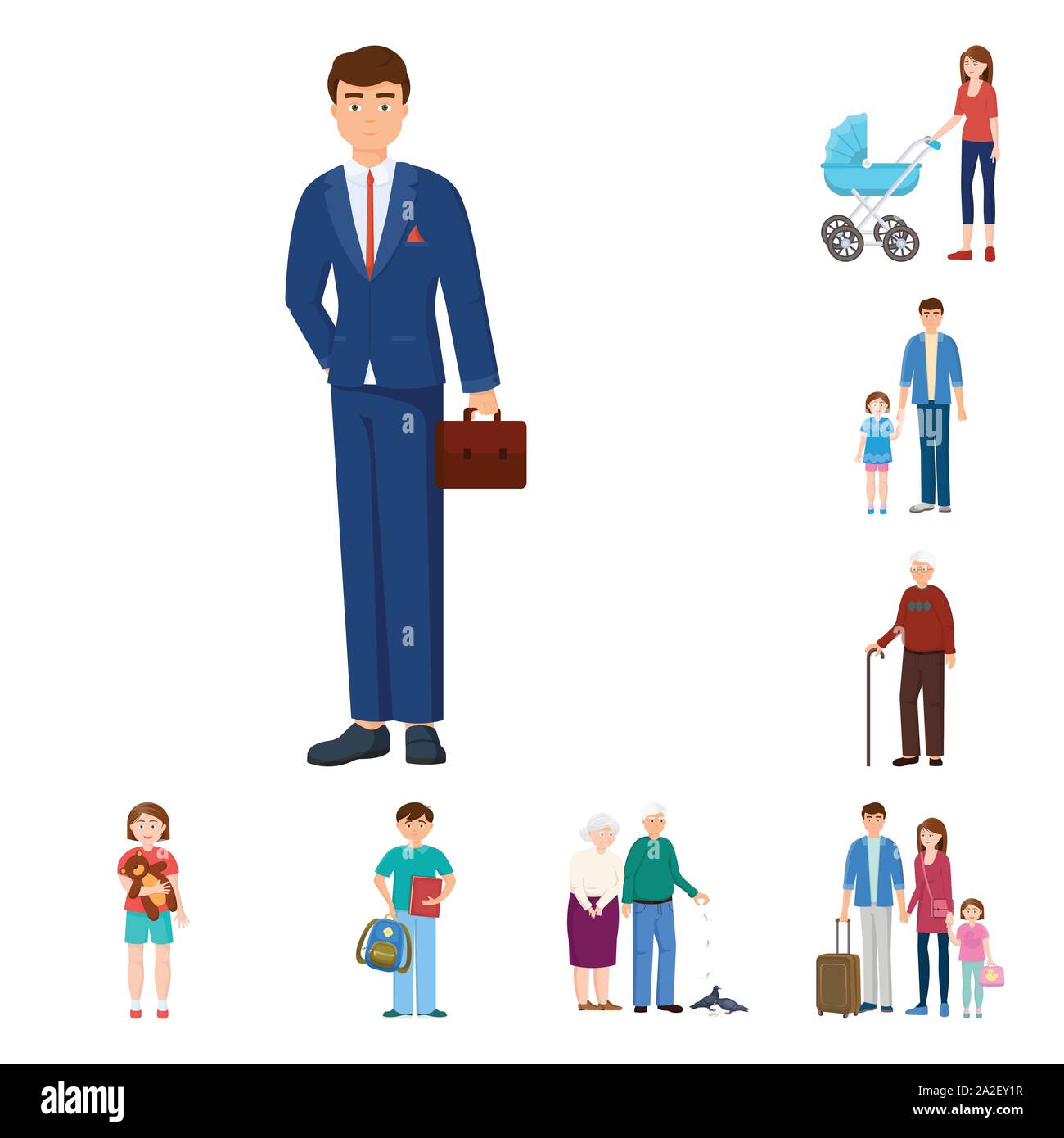 Vector design of family and people logo. Collection of family and ...