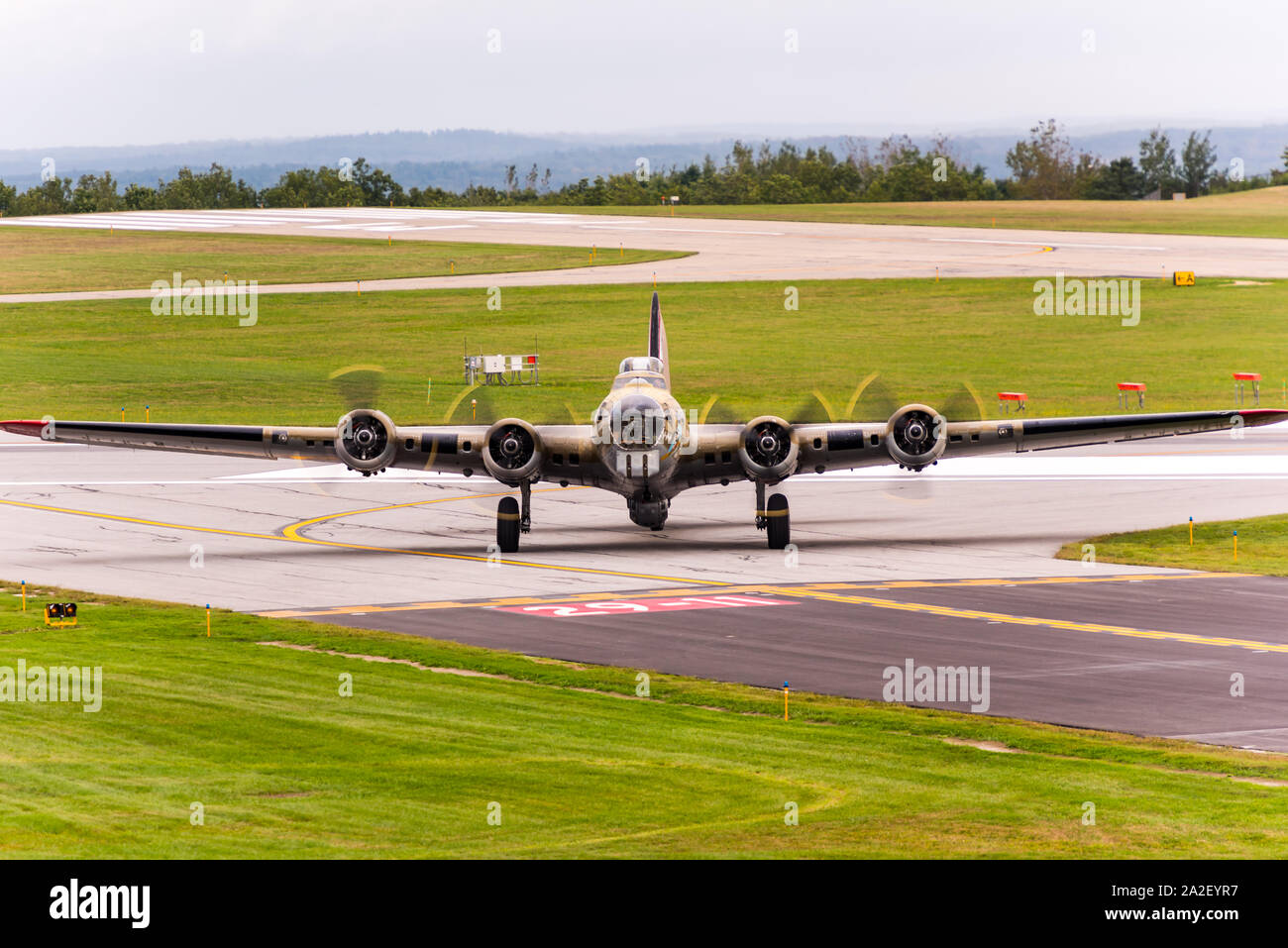 Collings Foundation's B-17G Flying Fortress, Nine-O-Nine, at Worcester ...