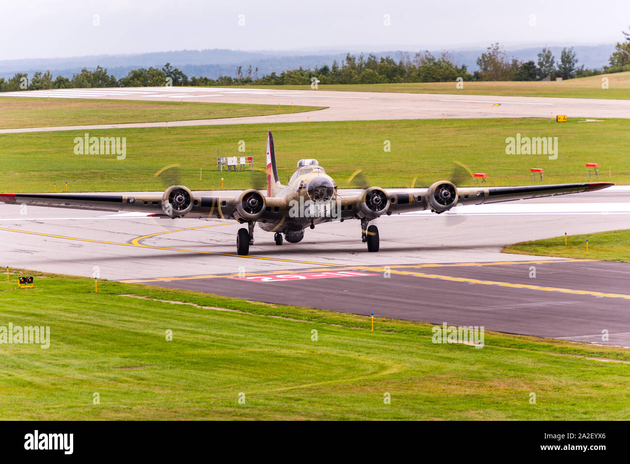 Collings Foundation's B-17G Flying Fortress, Nine-O-Nine, at Worcester ...