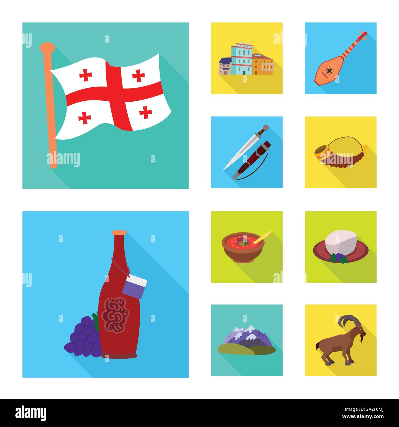 Vector design of culture and sightseeing sign. Collection of culture ...