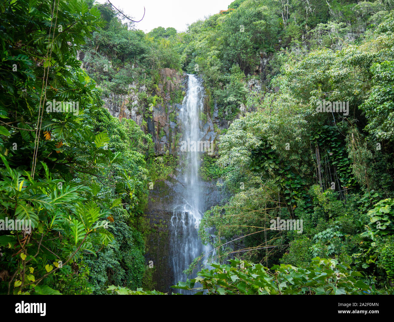 Hawaiian waterfall hi-res stock photography and images - Alamy