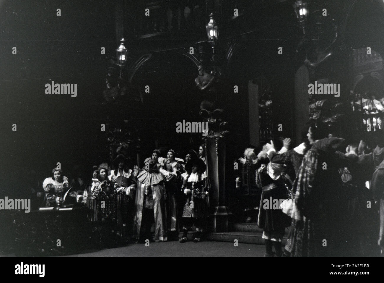 Aufführung im Opernhaus in Rom; Italien 1940er Jahre. Performance in ...