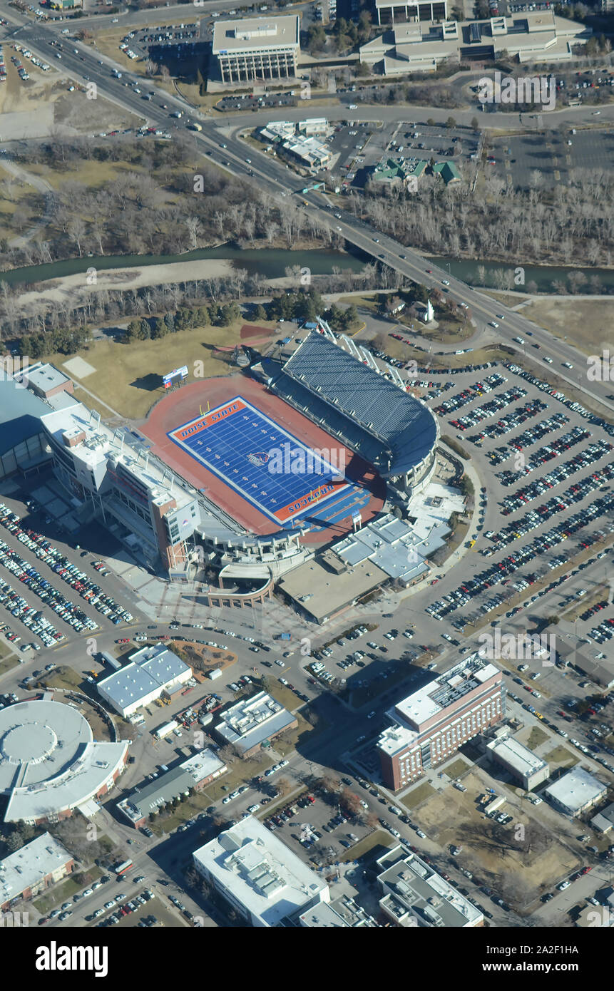 Albertsons stadium aerial hi-res stock photography and images - Alamy