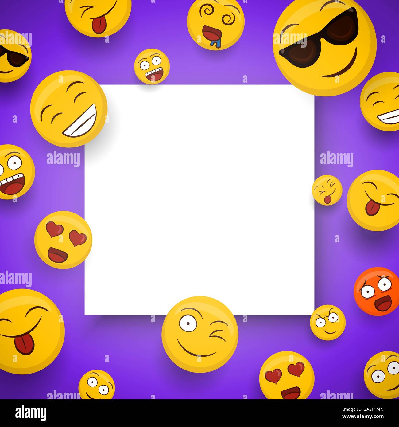 Picture Photo Frame With Different Emoji On Transparent PNG, 47% OFF