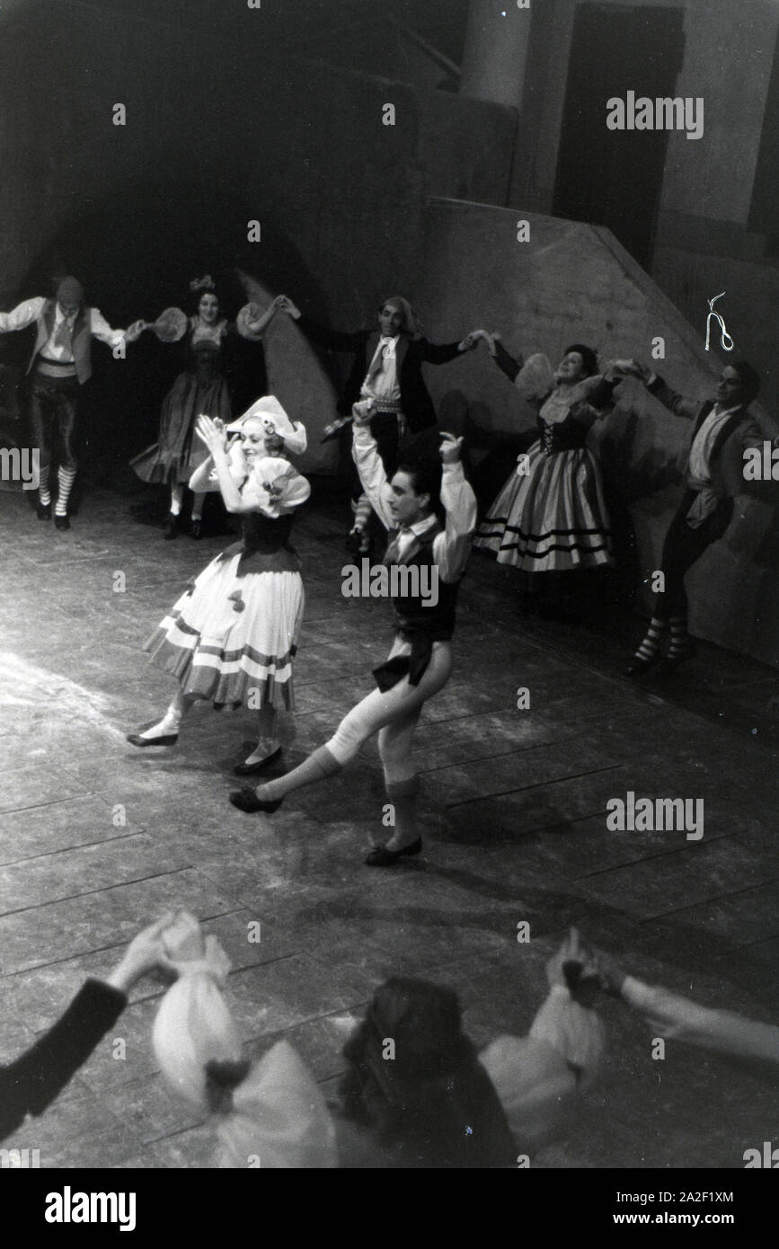 Aufführung im Opernhaus in Rom; Italien 1940er Jahre. Performance in ...
