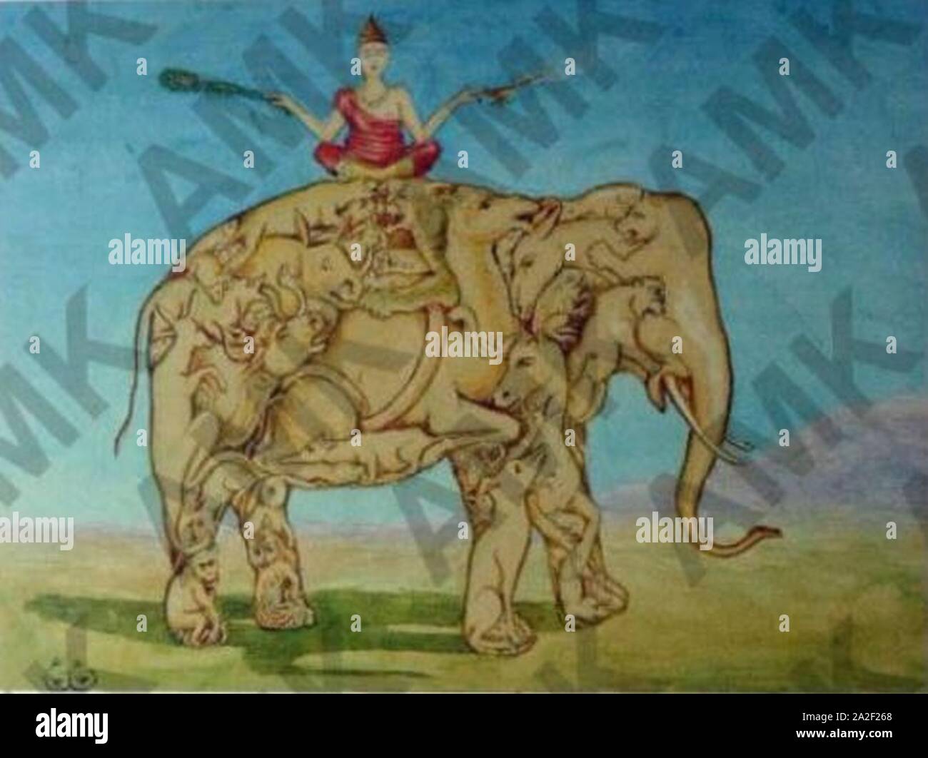 Elephant. Azim Azimzade. 1915 Stock Photo - Alamy