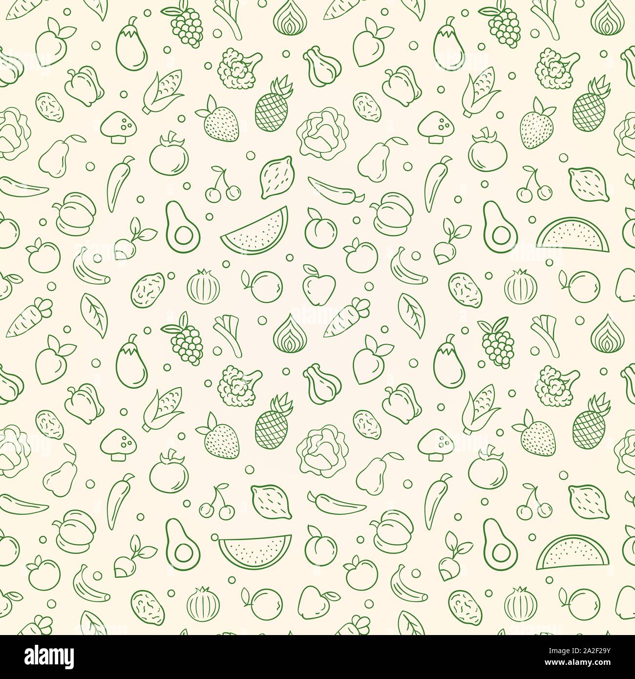 Vegetable pattern vector vectors hi-res stock photography and images ...