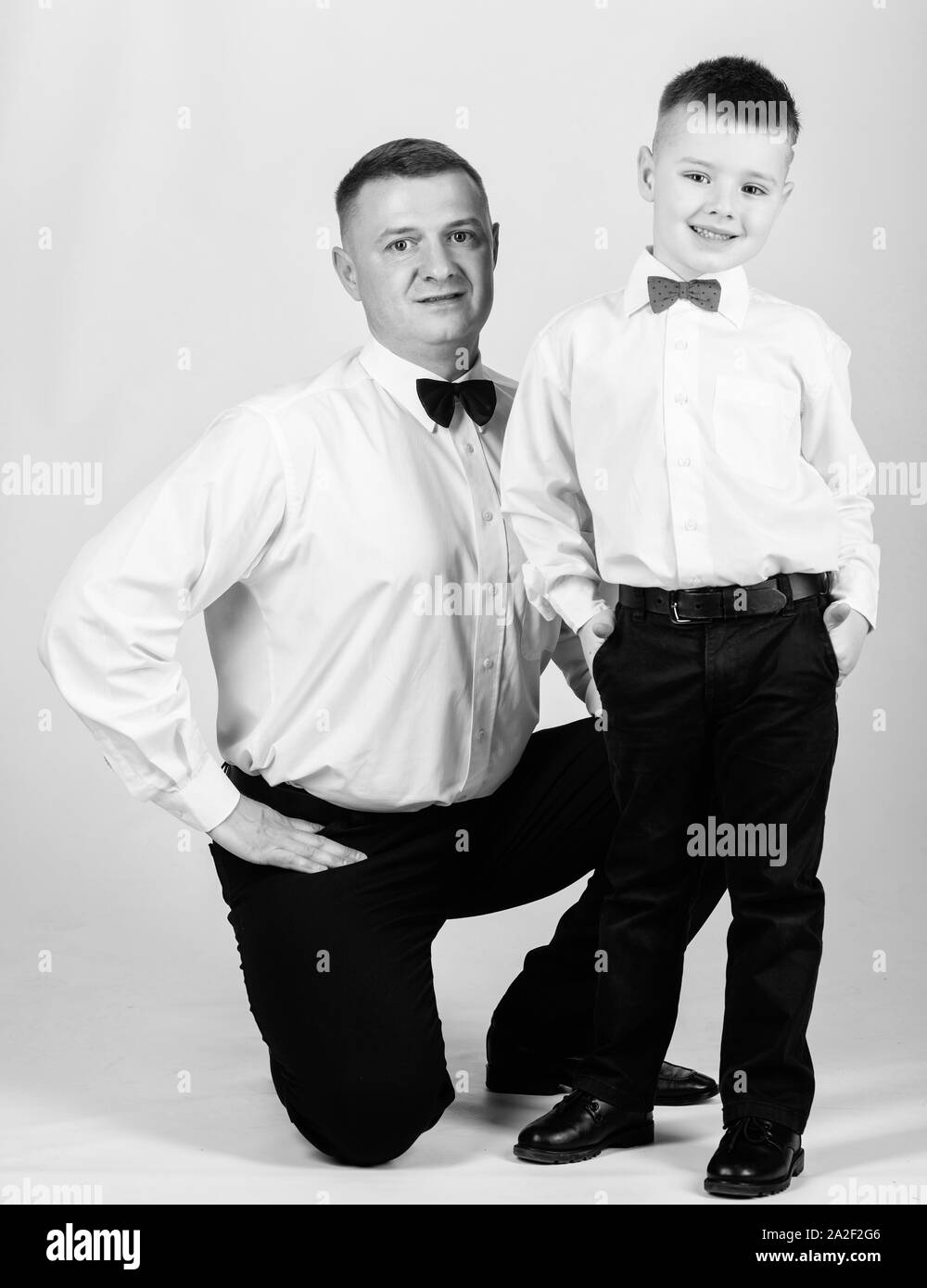 nobleman. little boy with dad businessman. family day. tuxedo style ...