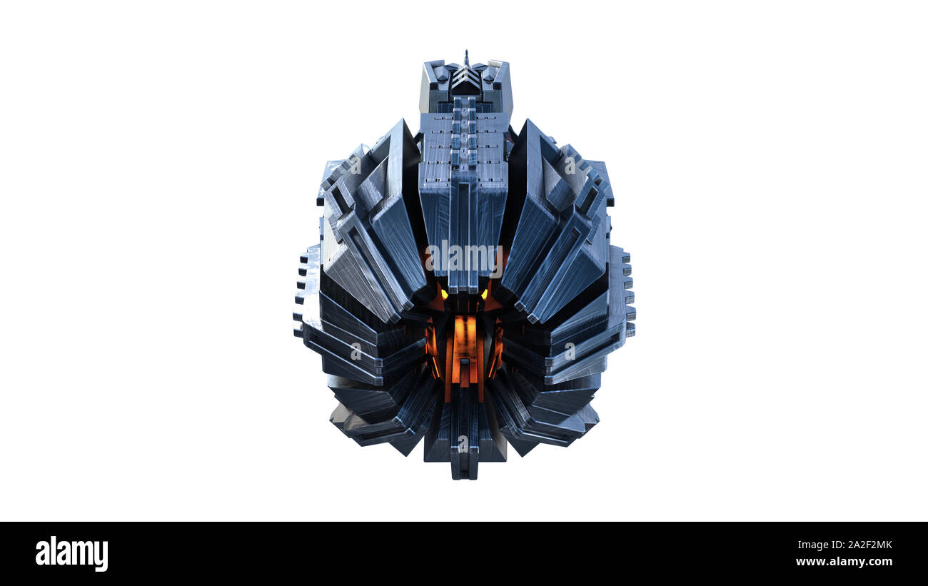 Alien space ship back view Cut Out Stock Images & Pictures - Alamy