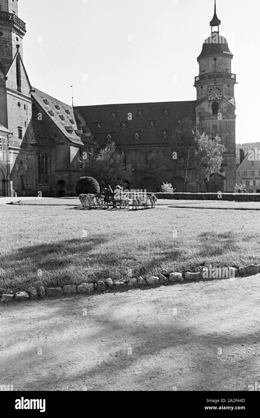 Die Stadtkirche in Freudenstadt, eine der seltenen Winkelkirchen ...