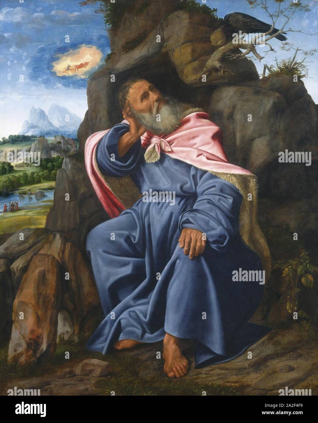 Elijah fed by raven hi-res stock photography and images - Alamy