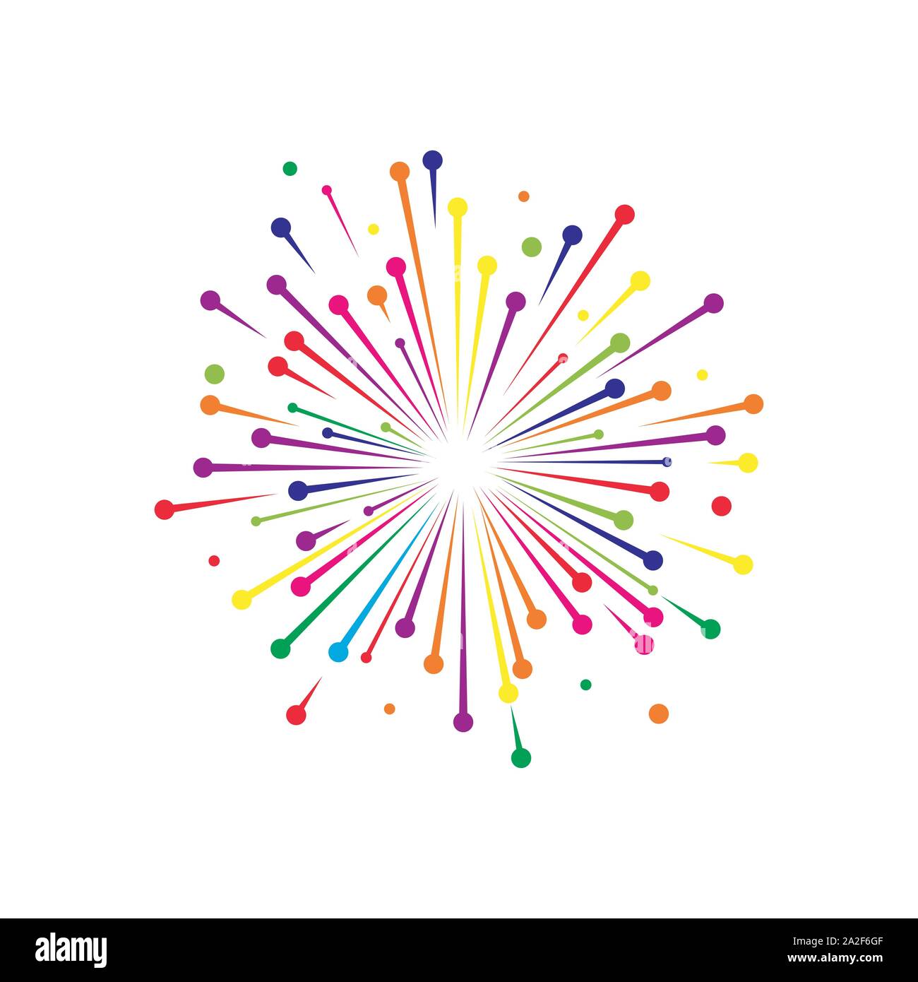 Firework vector icon illustration design template Stock Vector Image ...