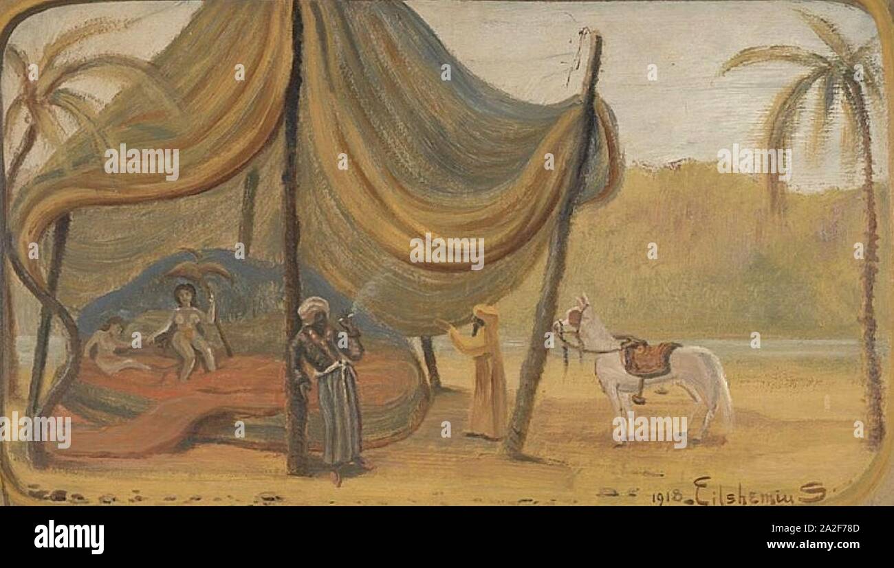 The Sheik by Louis Michel Eilshemius, 1917 Stock Photo - Alamy