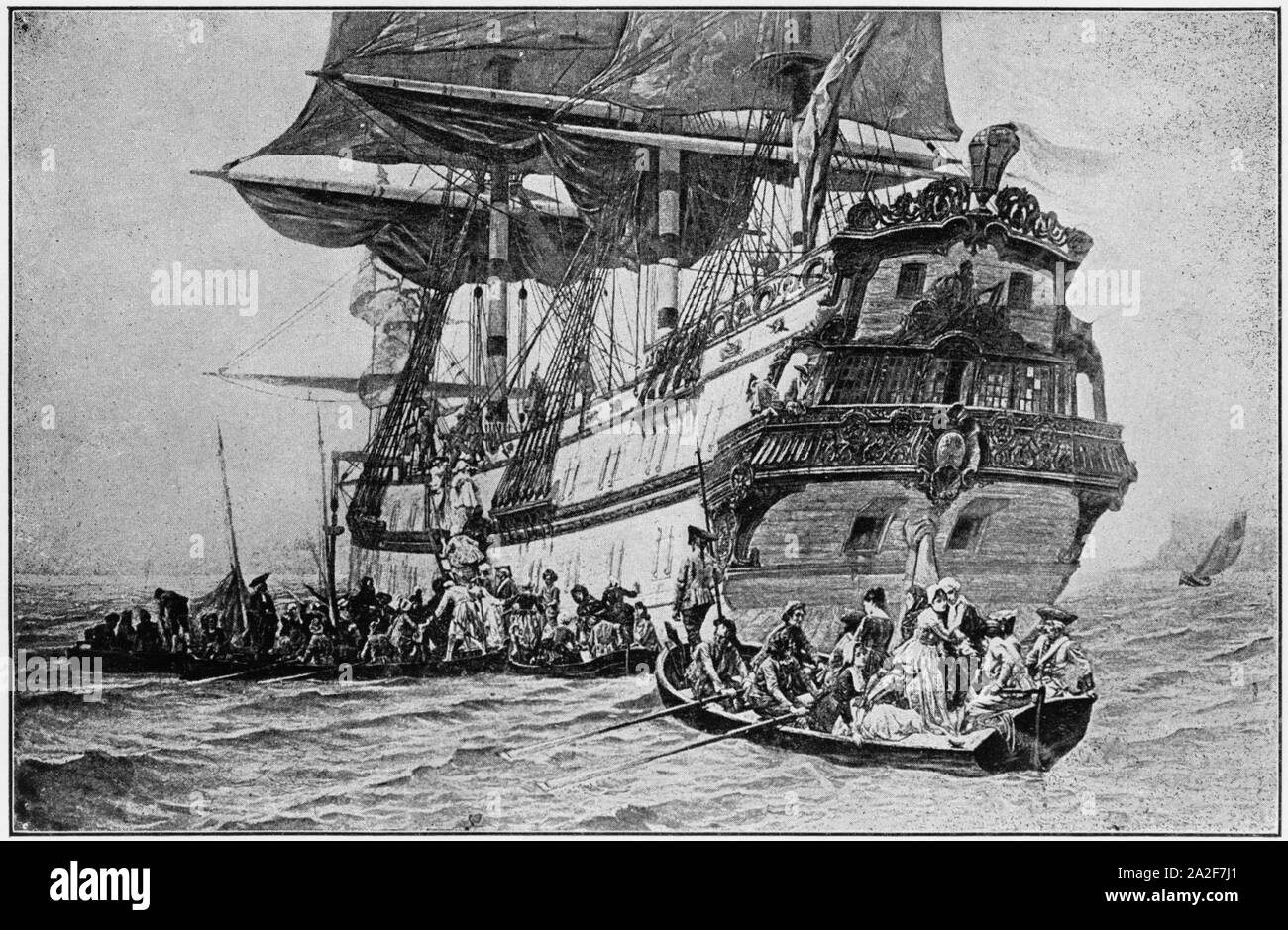 Embarquement de Manon Lescaut pour la Louisiane Stock Photo - Alamy