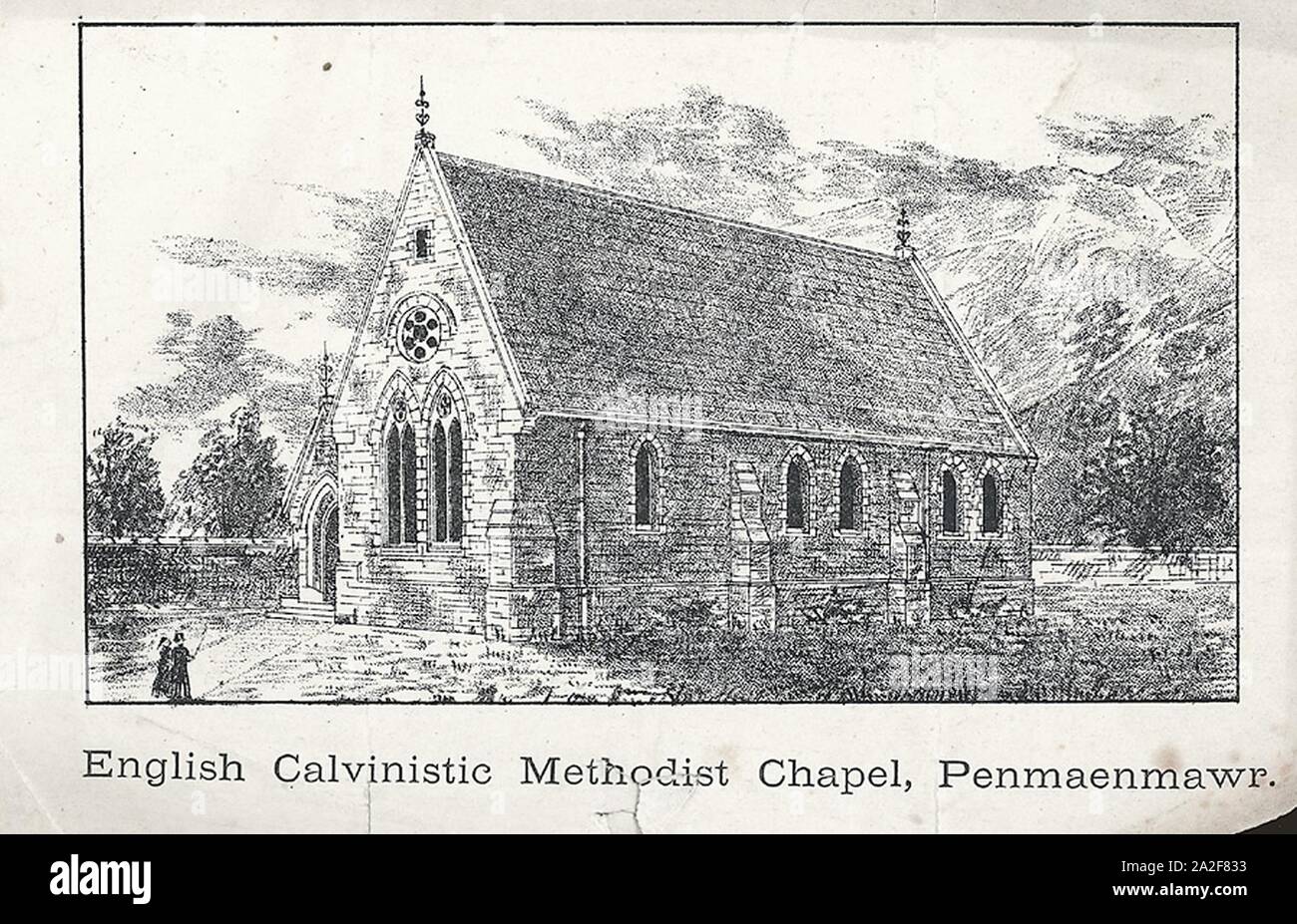 English Calvinistic Methodist Chapel, Penmaenmawr Stock Photo - Alamy