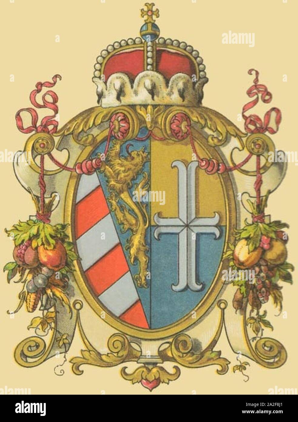 Emblema Contea di Gorizia e Gradisca (Hugo Gerard Ströhl Stock Photo ...