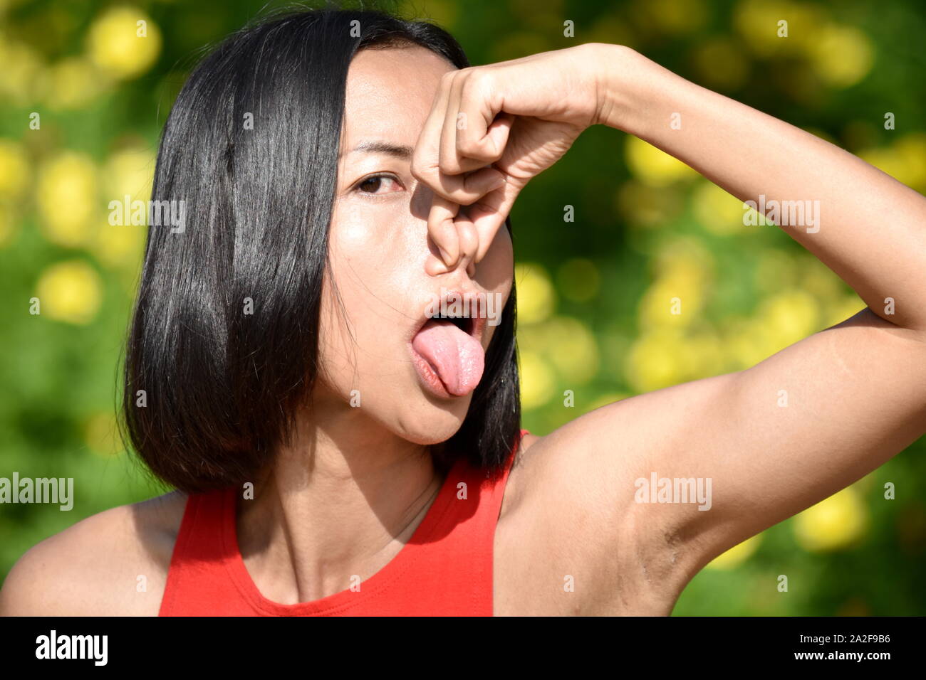 A Smelly Adult Female Stock Photo - Alamy