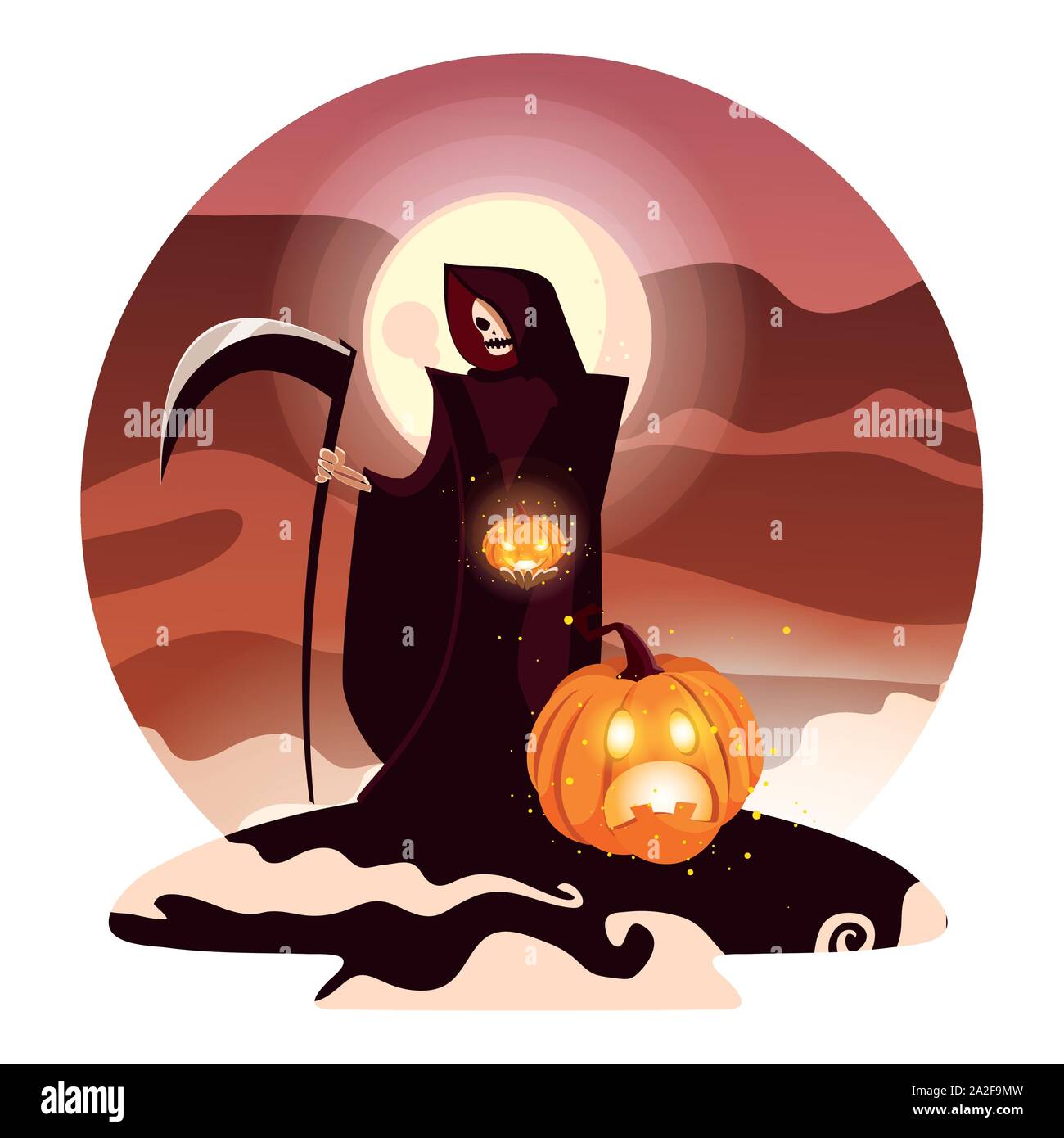the death design, Halloween holiday horror scary celebration autumn ...