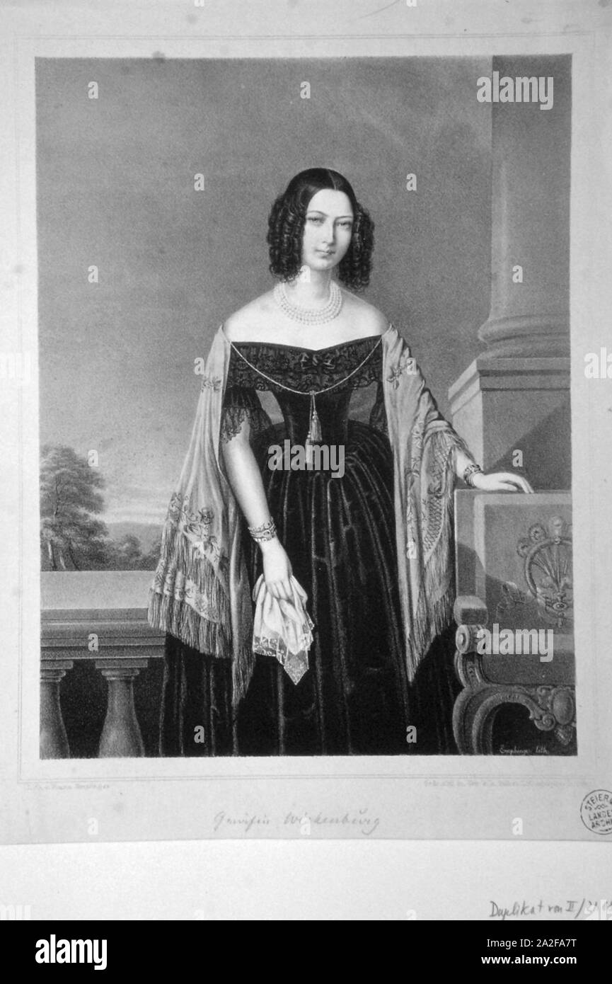 Emma von Wickenburg Litho Stock Photo - Alamy