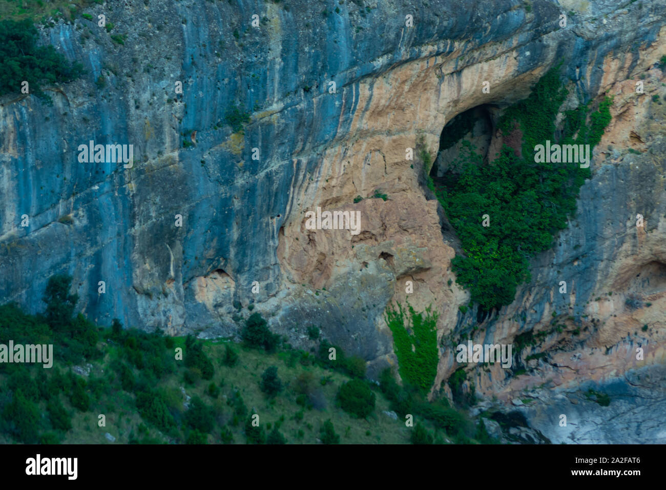 Caves of the village of Benizar a village of Moratalla in Spain Stock ...