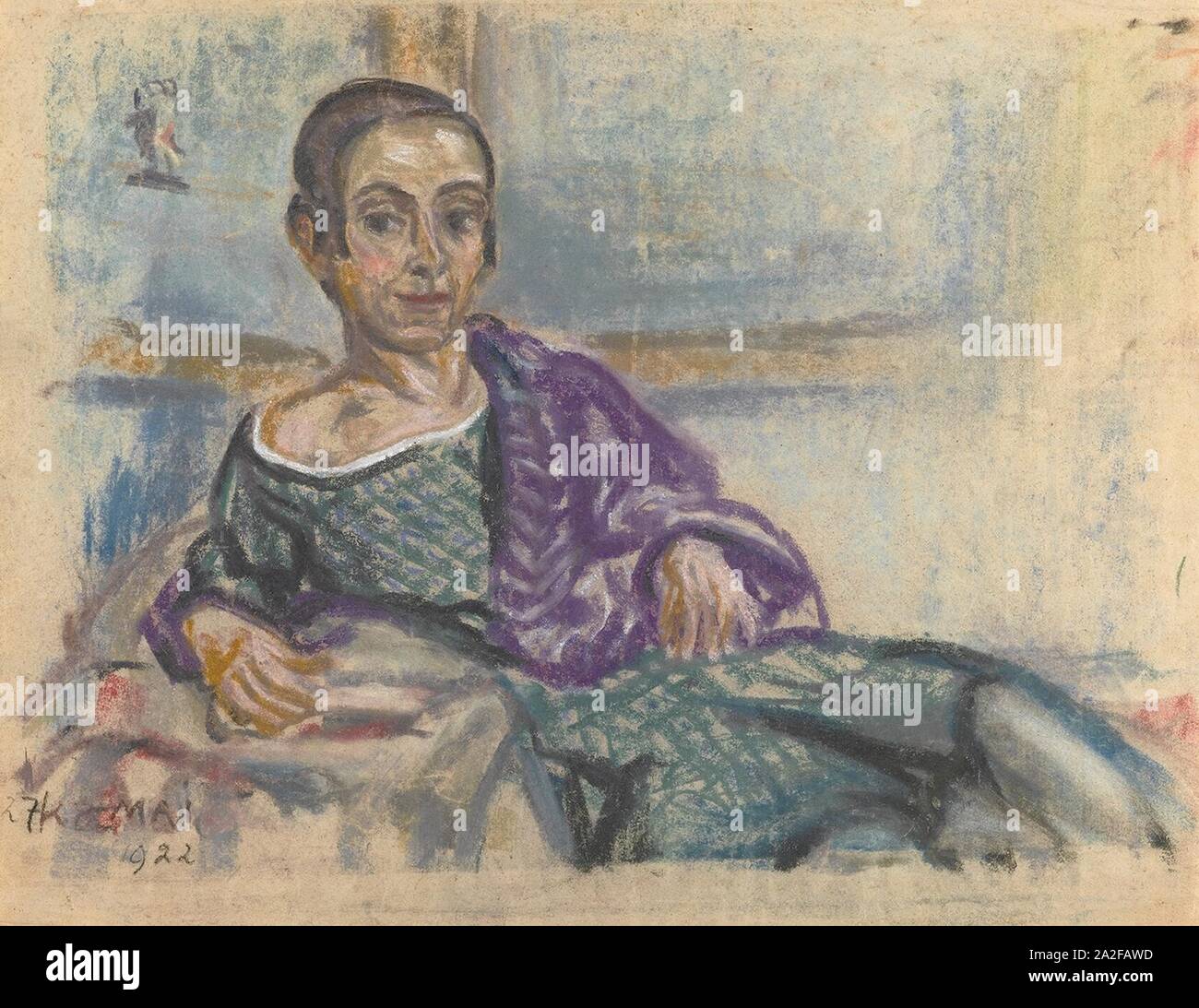 Elsa Oeltjen-Kasimir - Ležeči avtoportret Stock Photo - Alamy