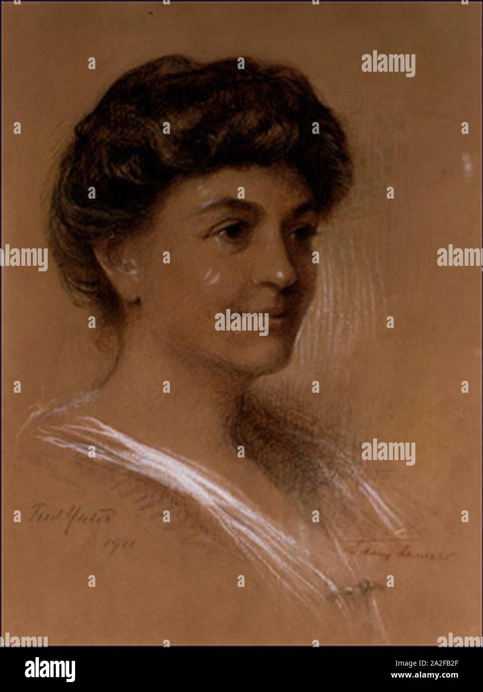 Ellen Axson Wilson by Frederic Yates Stock Photo - Alamy