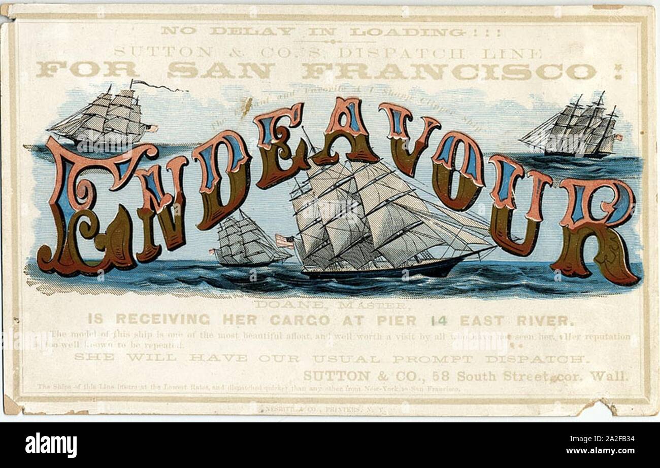 Clipper ship card hi-res stock photography and images - Alamy