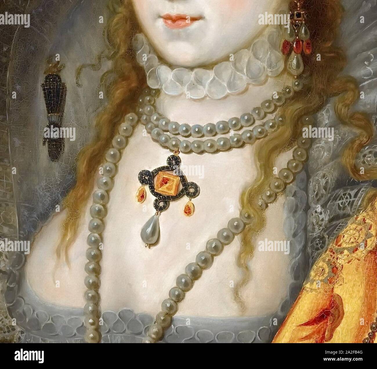 Elizabeth I Rainbow Portrait by G.P.A. Healy - crop2 Stock Photo - Alamy