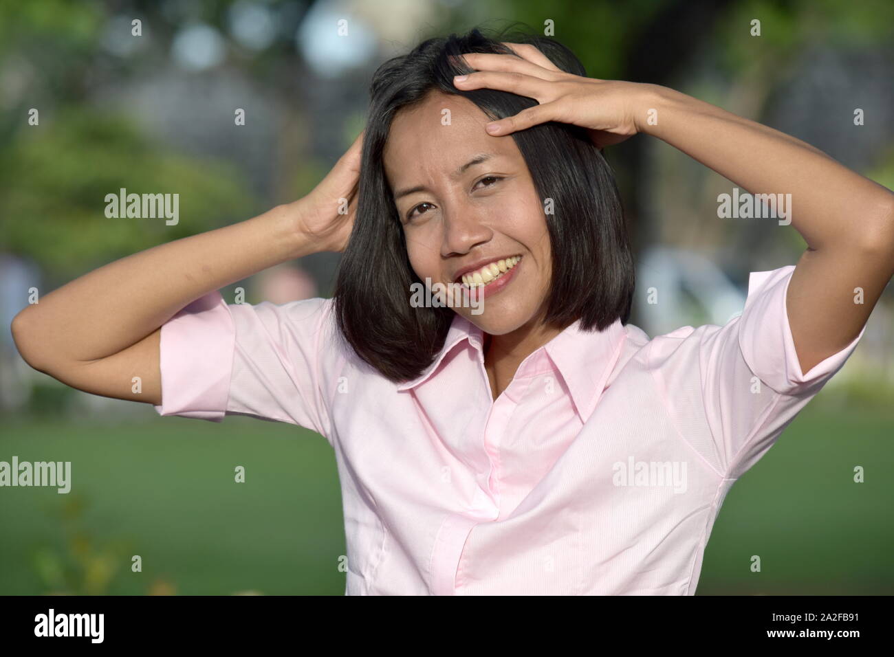 An Adult Female And Memory Loss Stock Photo - Alamy