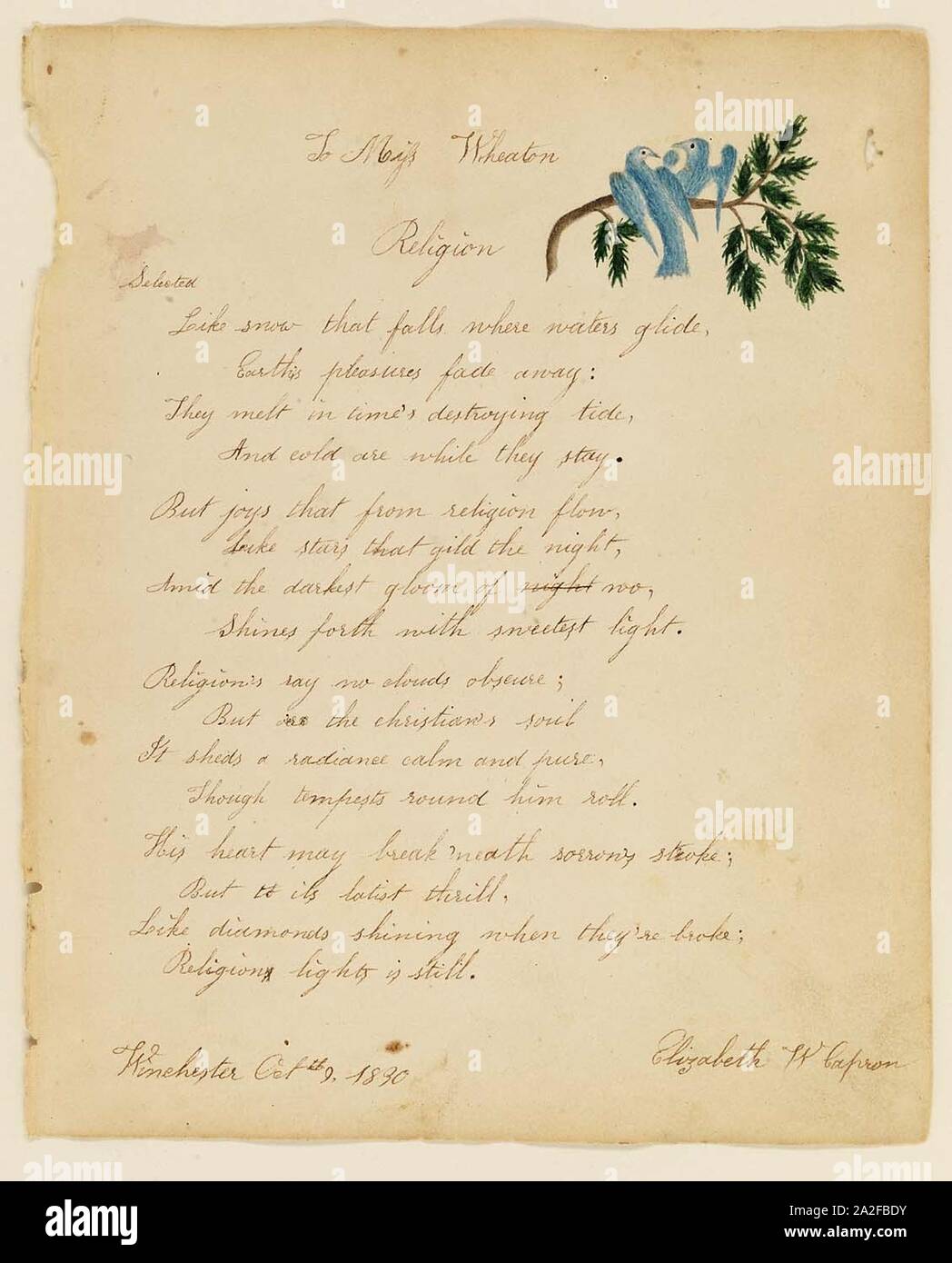 Elizabeth W Capron High Resolution Stock Photography and Images - Alamy