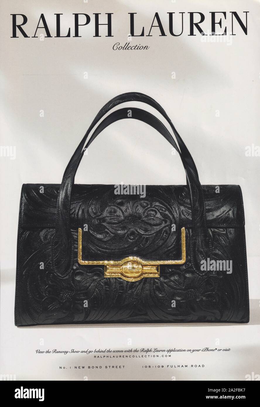 poster advertising Ralph Lauren fashion house in paper magazine from ...