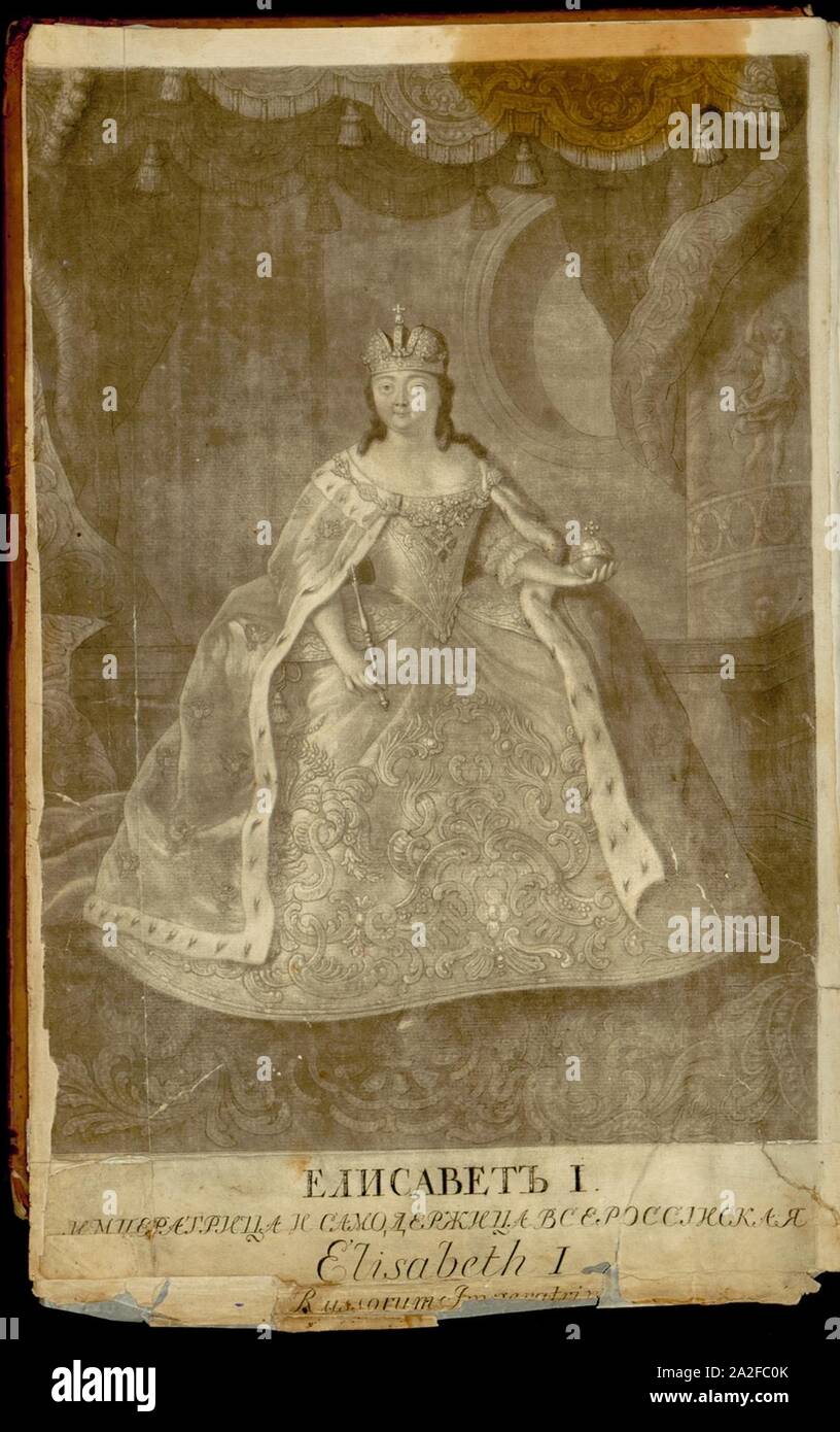 Elizabeth of Russia's coronation album 07 Stock Photo - Alamy