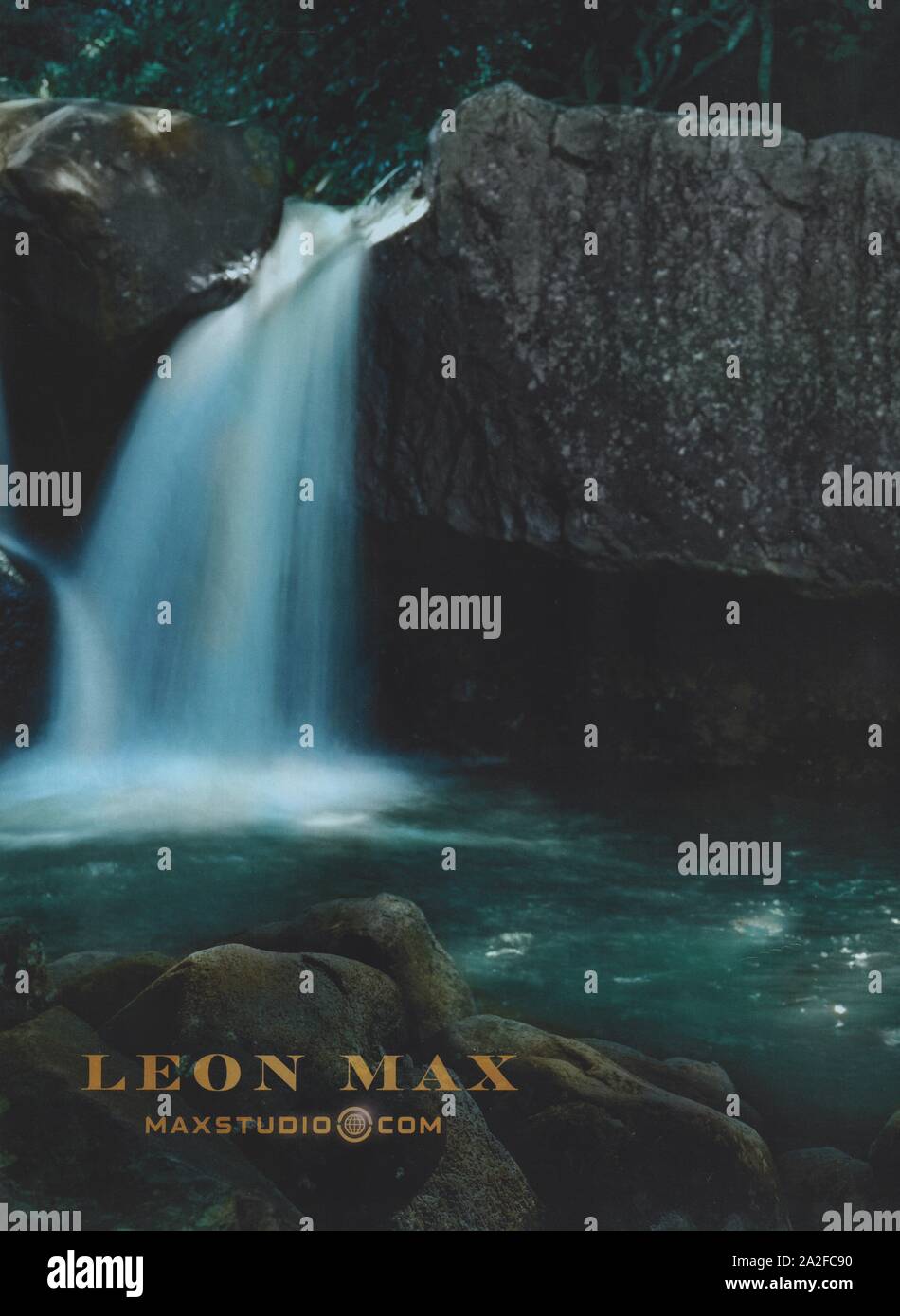 poster advertising Leon Max fashion house in paper magazine from 2013 ...